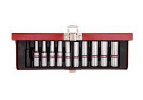 KING TONY SOCKET SET 1/4″ IMPERIAL DEEP 5/32″ 1/2″ | 2510SR - BR Trading