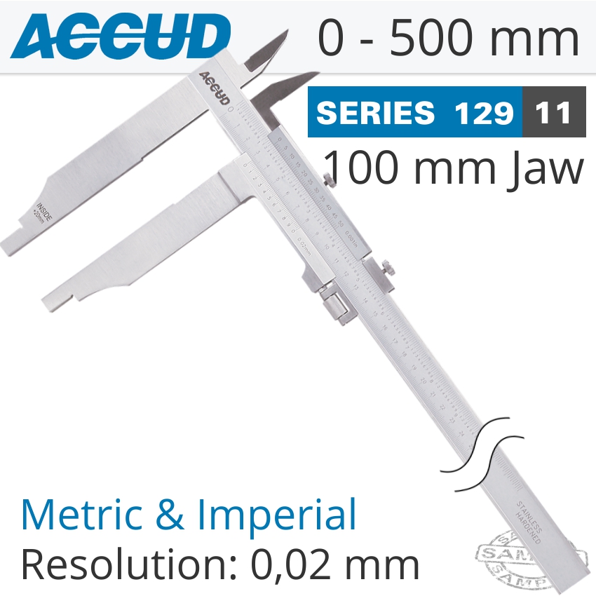 ACCUD VERNIER CALIPER 500MM- AC129-020-11 - BR Trading