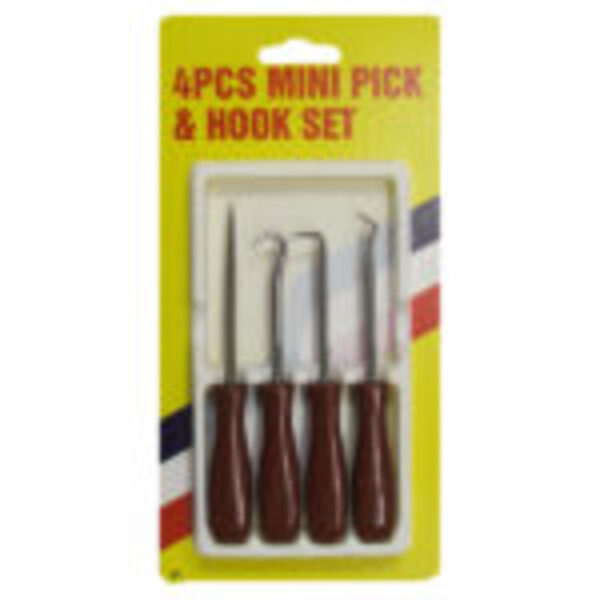 Micro-Tec Pick and Hook Set 4Pcs ST/ST | M004011 - BR Trading