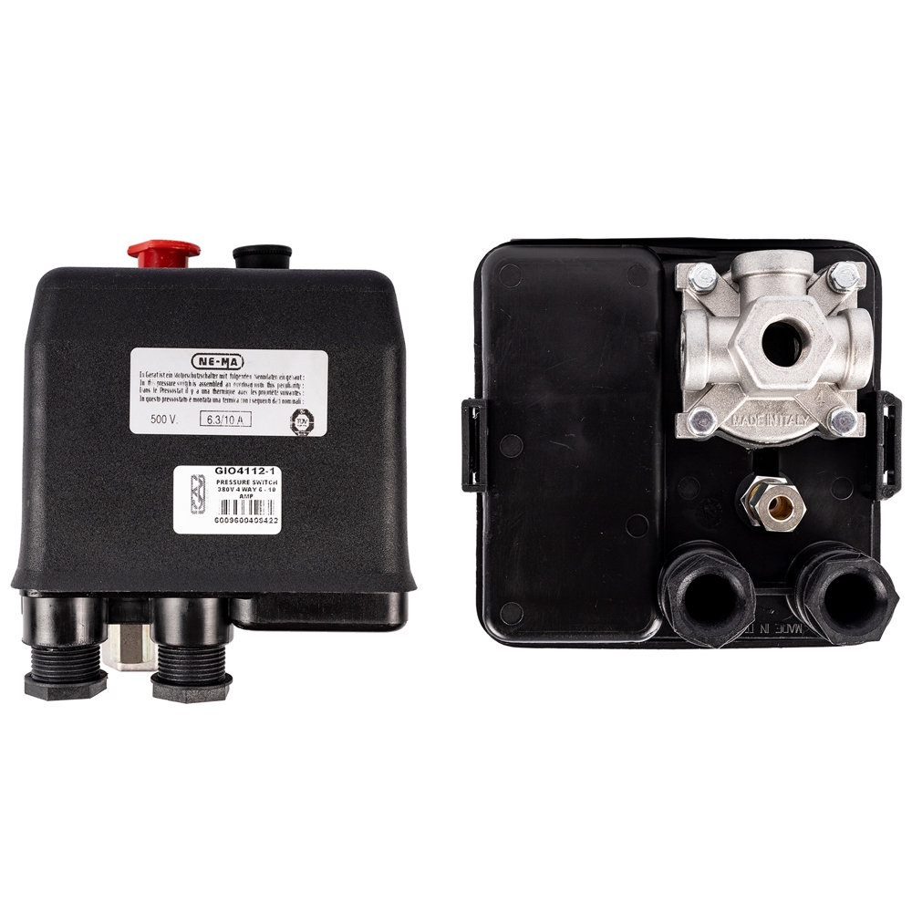 BAMAX - PRESSURE SWITCH 380V 4 WAY 6 - 10 AMP GIO4112-1 - BR Trading