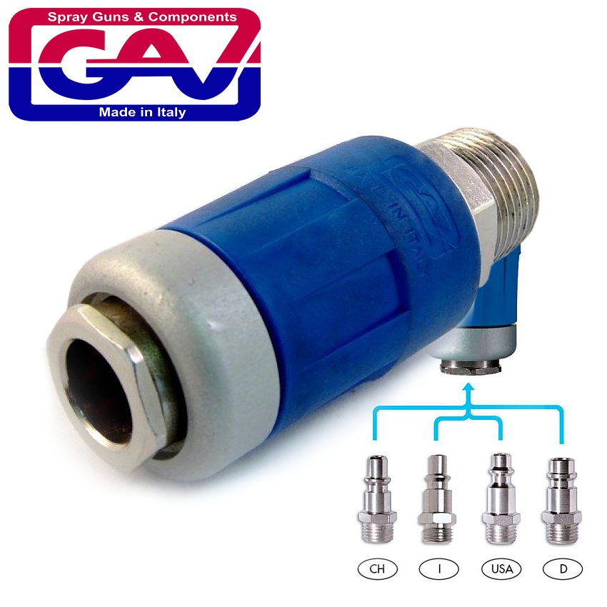 GAV - SAFETY QUICK COUPLER 1/2 M PACKAGED TWO STAGE RELEASE GAV AB-3P ...