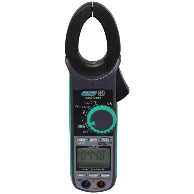 MAJOR-TECH - 600A AC/DC TRMS Clamp Meter, CAT IV 600V K2046R - BR Trading