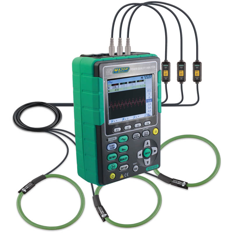 MAJOR-TECH - Power Quality Analyser Set, CAT IV 300V K6315-03 - BR Trading