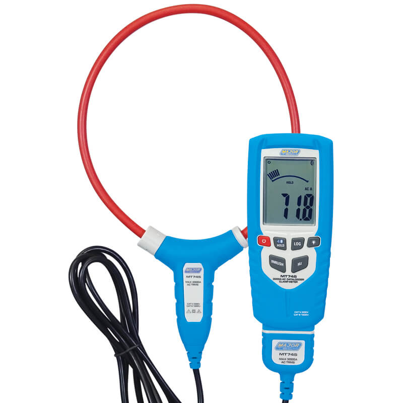 MAJOR-TECH - 3000A AC TRMS Bluetooth Clamp Meter, CAT IV 600V MT745 ...