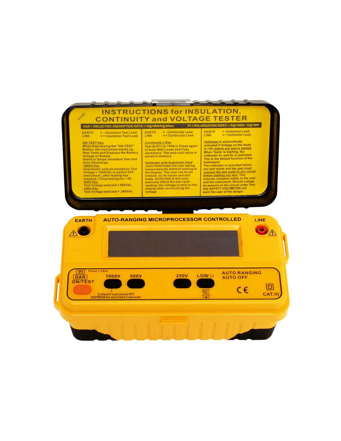 HellermannTyton Insulation Tester Digital 1000V OLED T1151OLED - BR Trading