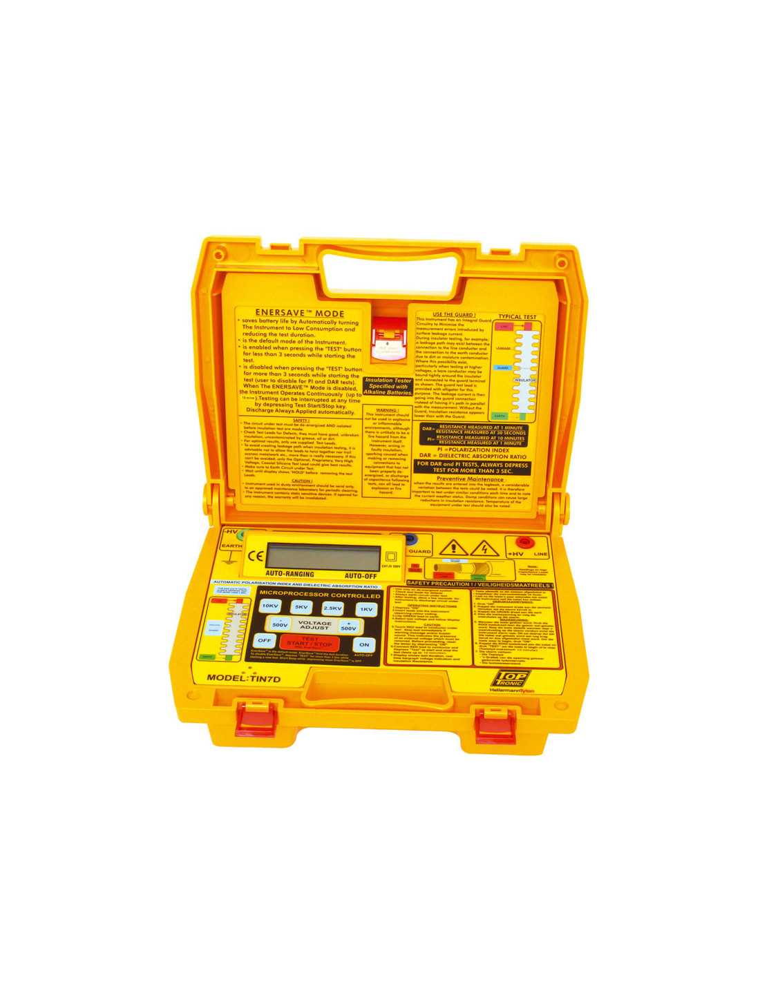 HellermannTyton Insulation Tester Digital 10kV Polar Index TIN7D - BR ...