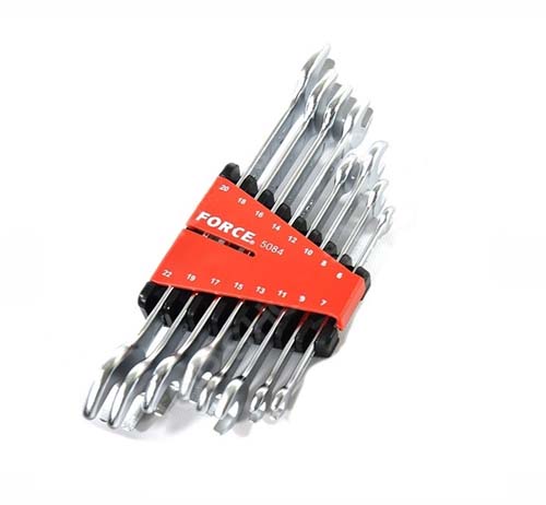 FORCE 8PC DOUBLE OPEN END WRENCH SET 6X7-20X22MM FO5084 - BR Trading