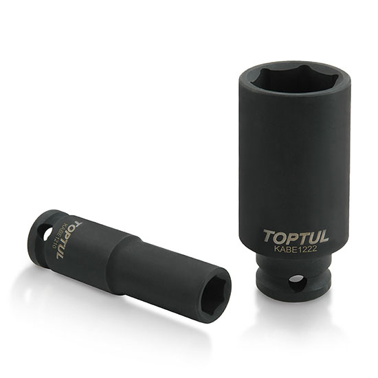 TOPTUL - 3/8 X 15MM 6PT FLANK DEEP IMPACT SOCKET KABE1215 - BR Trading