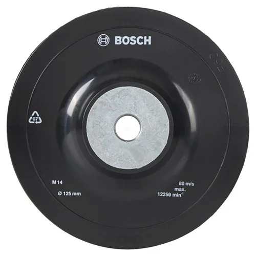 BOSCH PROFESSIONAL - M14 backing pad, 150 mm diameter, with Hook&Loop ...