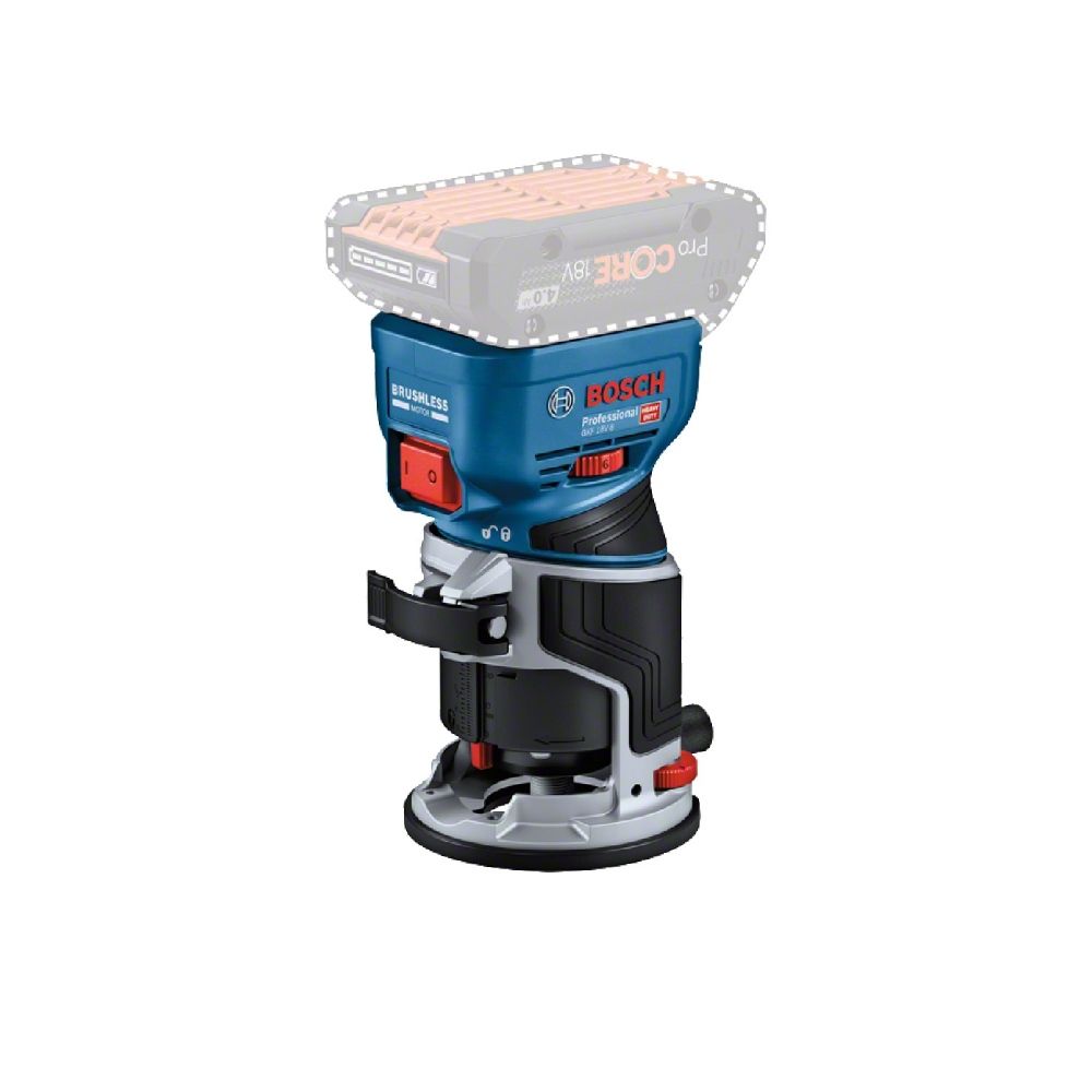 BOSCH Professional - Cordless Palm Router GKF 18V-8 (Solo) - 06016C2080 ...